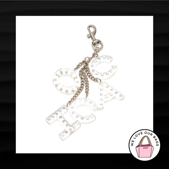 Coach | Accessories | Rare Xl Coach Poppy Crystal Clear Lucite Plastic ...
